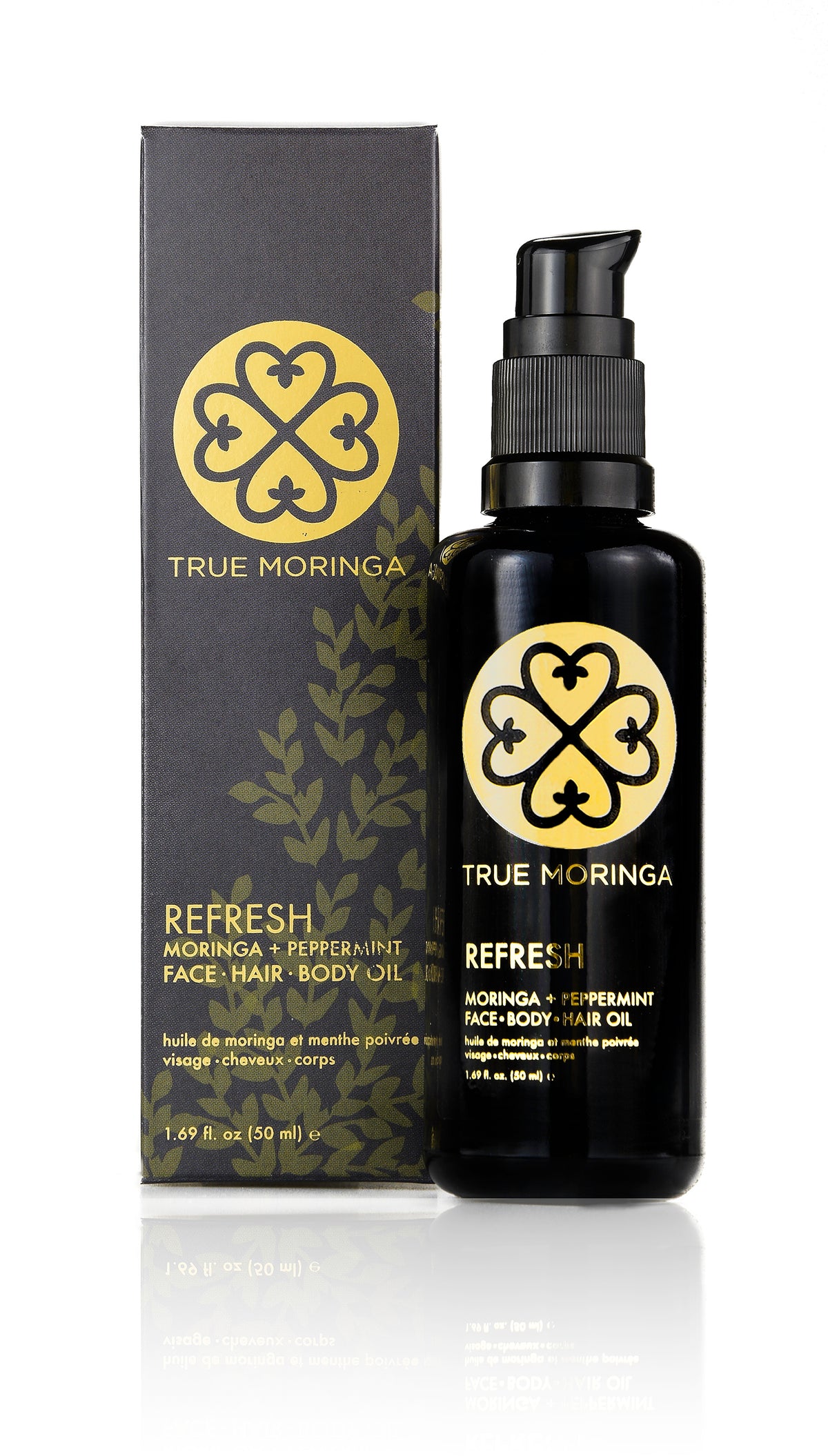 True Moringa Oil - For Face, Hair, & Body